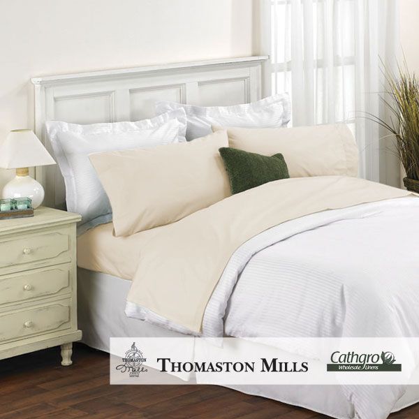 Thomaston T-180 Bone Queen Flat Sheets-Case of 2 Dozen - Towel ...